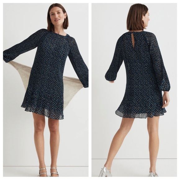 Madewell | Dresses | Crinkle Georgette Mini Dress In Floral Small ...
